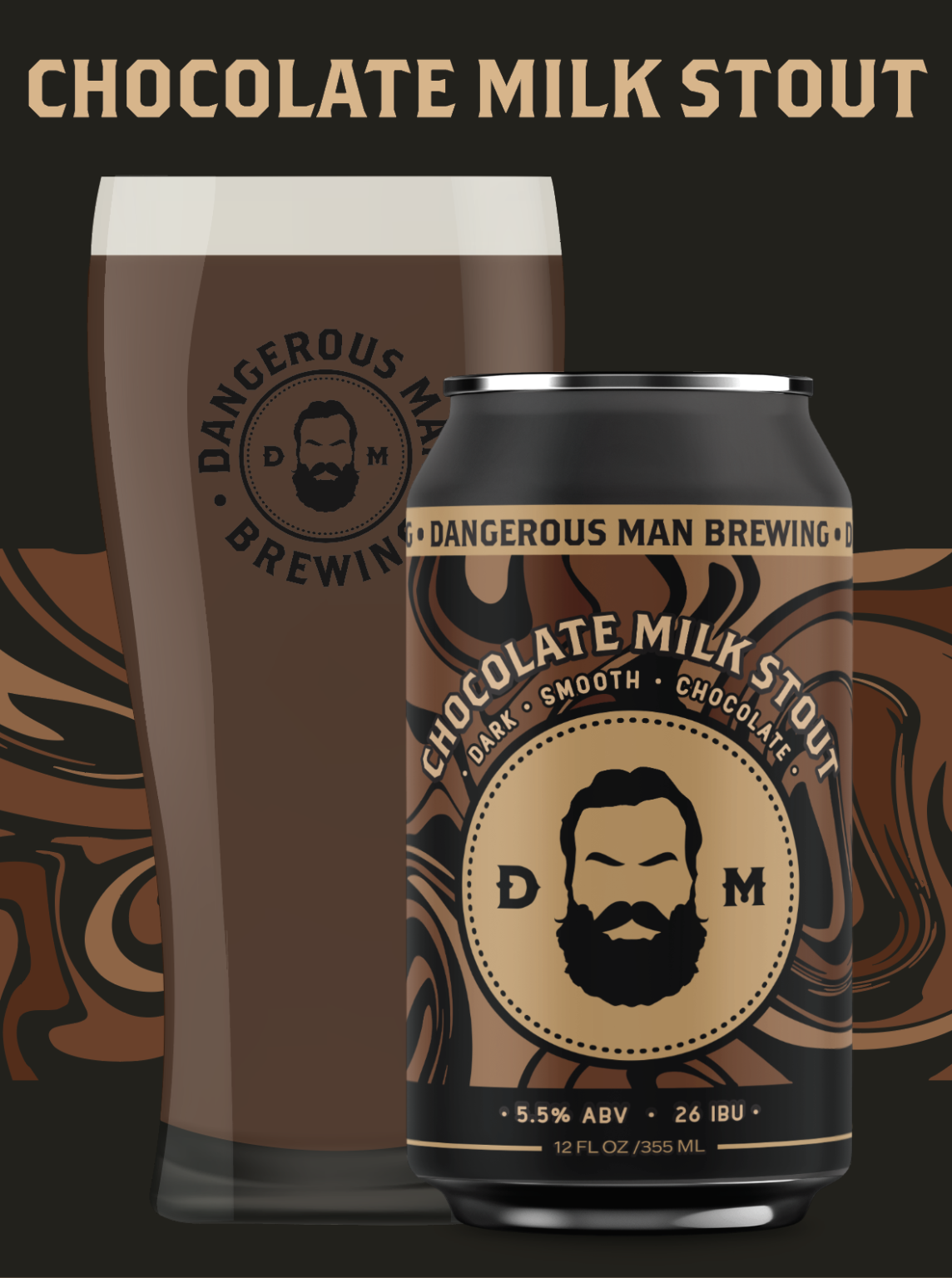 Chocolate Milk Stout - Dangerous Man Brewing Company
